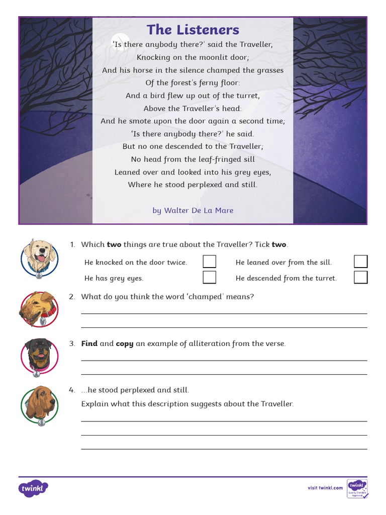 Poetry Reading Revision Mat | PDF