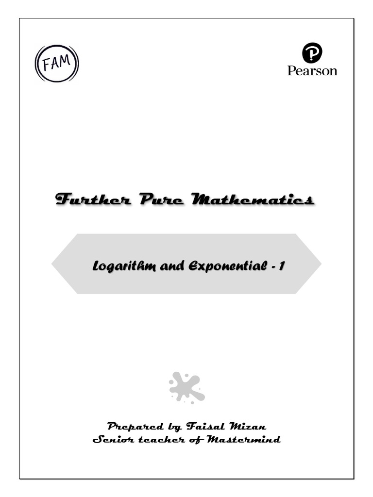 Logarithm Exponential 1 Worksheet | PDF | Logarithm | Arithmetic