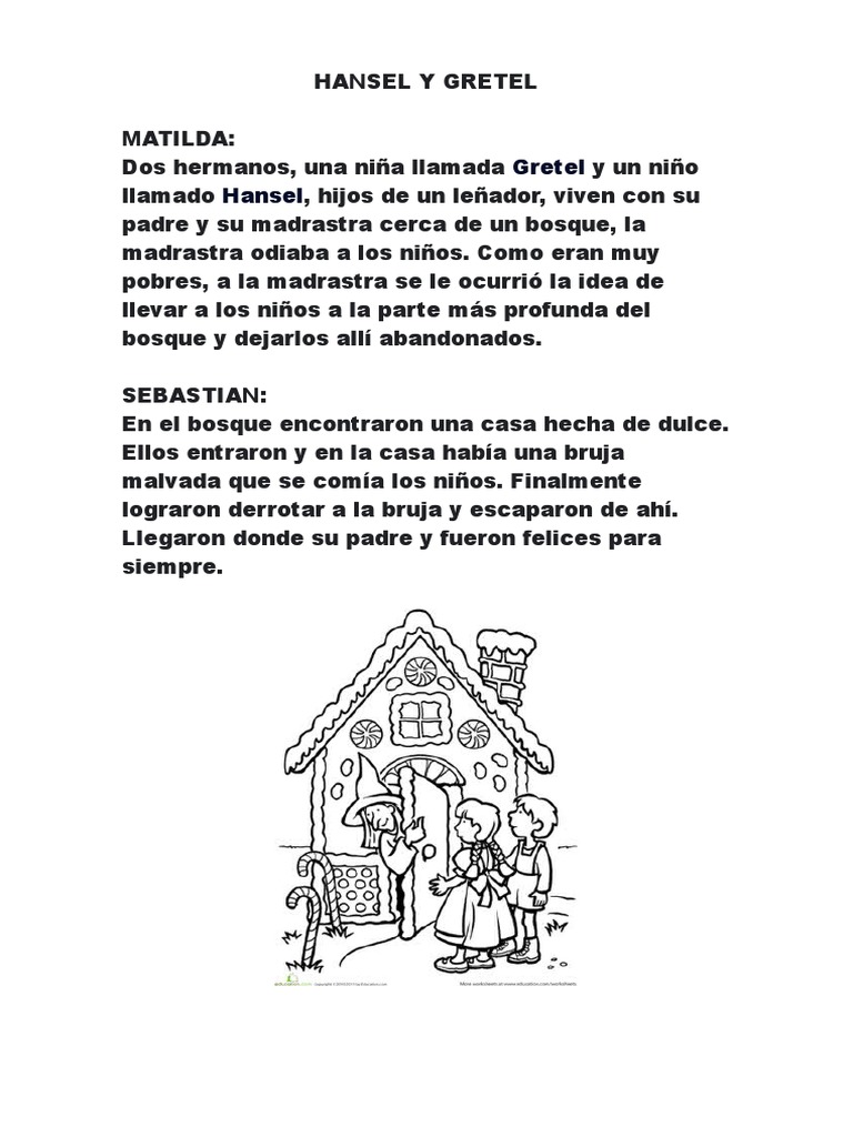 Hansel y Gretel Resumen | PDF