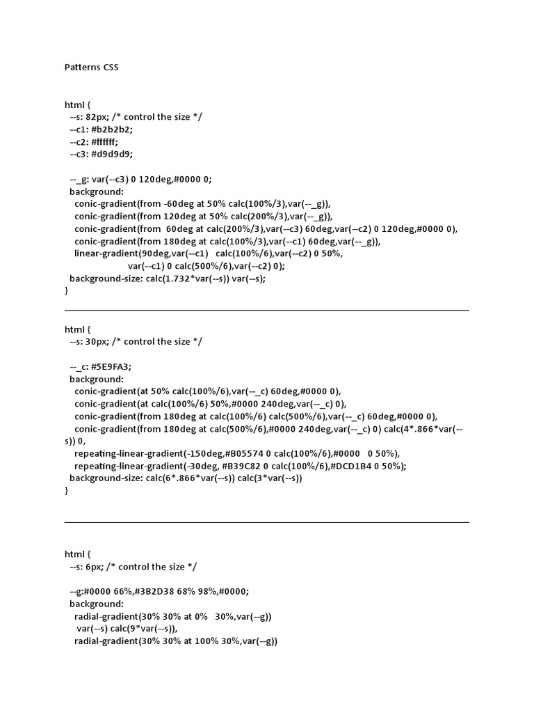 Patterns Css Pdf Chess Web Standards 