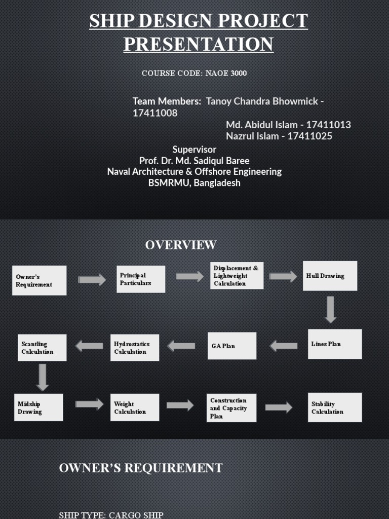 Ship Design Project Presentation | PDF | Ships | Naval Architecture