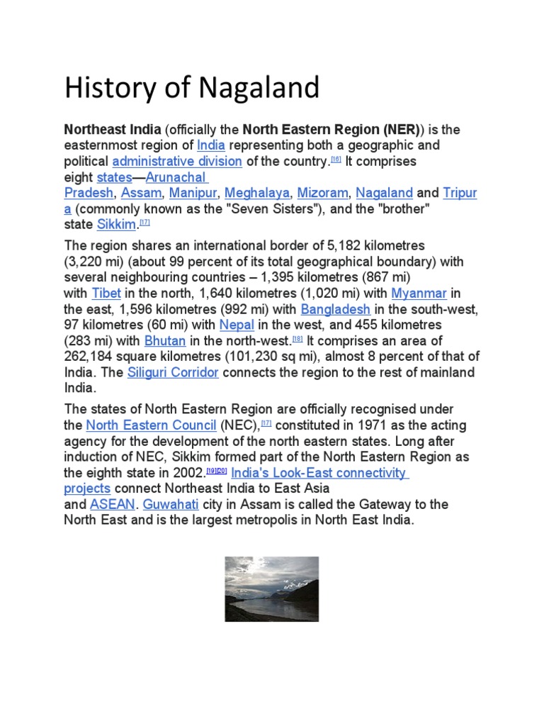 History of Nagalad Ad Rajasthan SST Aip | PDF | Asia | South Asia