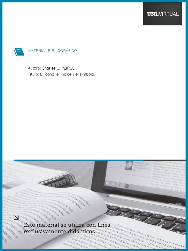 I Peirce - El Icono El Indice y El Simbolo | PDF | Los símbolos | Verdad