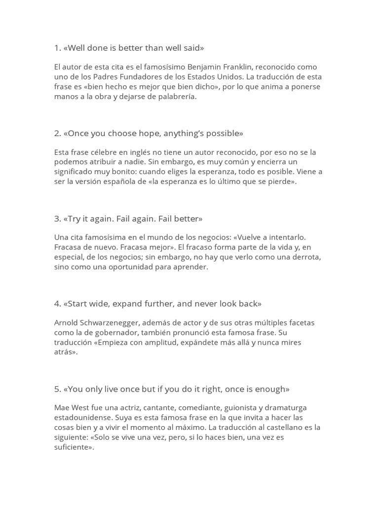 Frases En Ingles Pdf
