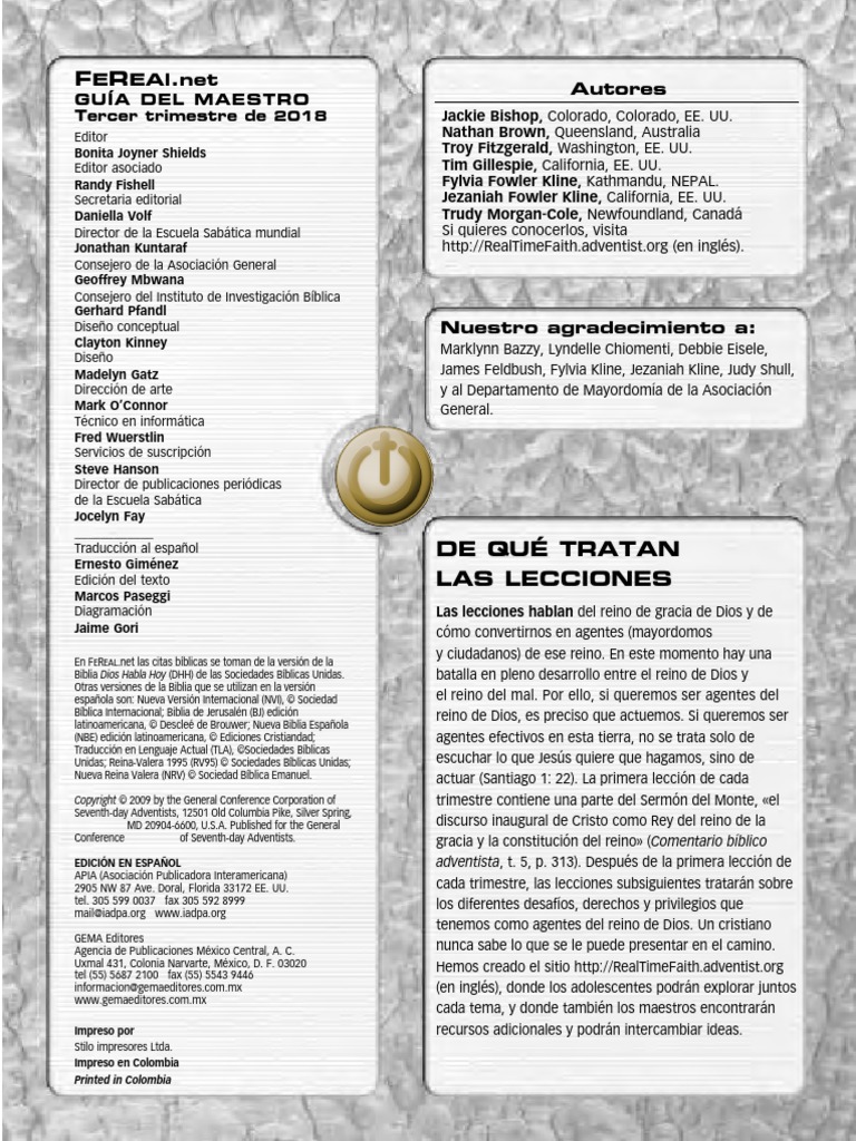 FeReal A 3T 2018 Maestro DIA | PDF | Amor | Cristo (título)