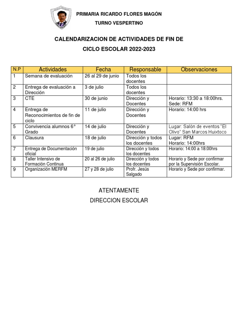 Actividades de Fin de Ciclo Primaria | PDF