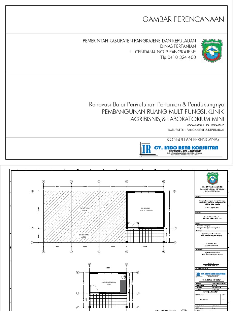 Gambar Kerja BPP Pangkajene | PDF