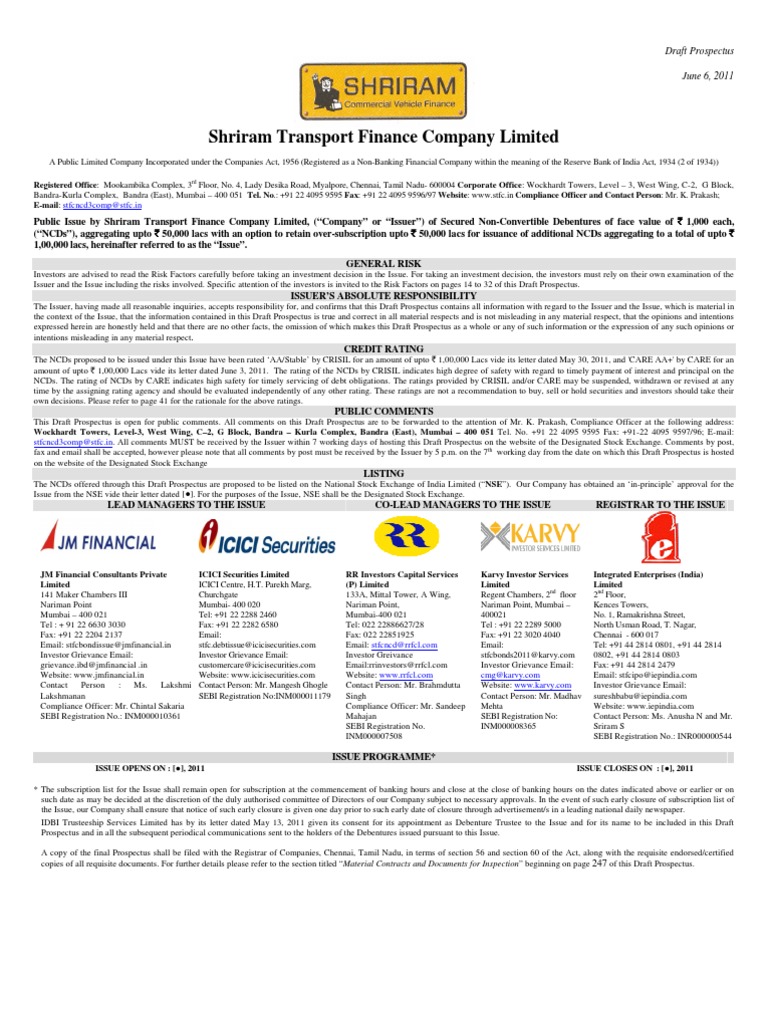 Shriram Transport Finance Company Limited