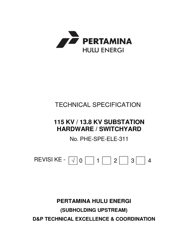 PHE SPE ELE 311 Substation Hardware Switchyard | PDF | Electrical ...