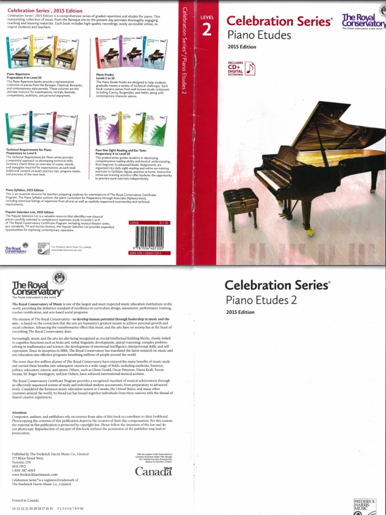 TRC LEVEL 2 Celebration Series Piano Etudes 2015 Etudes | PDF