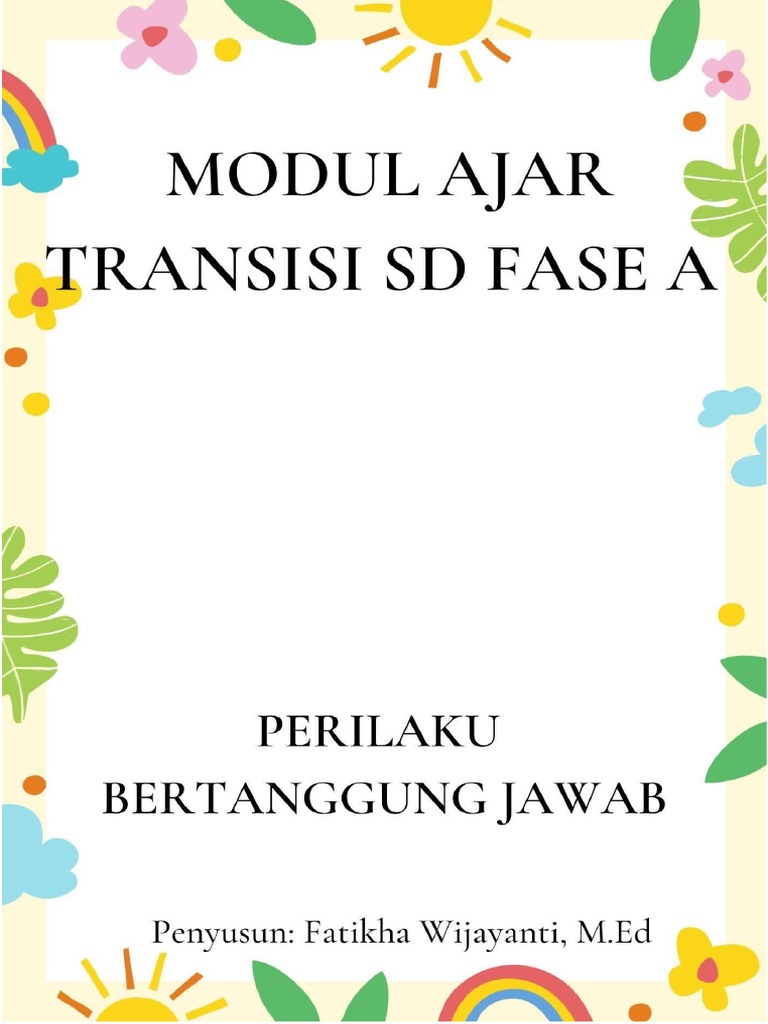 Modul Tanggung Jawab Siswa Sekolah | PDF