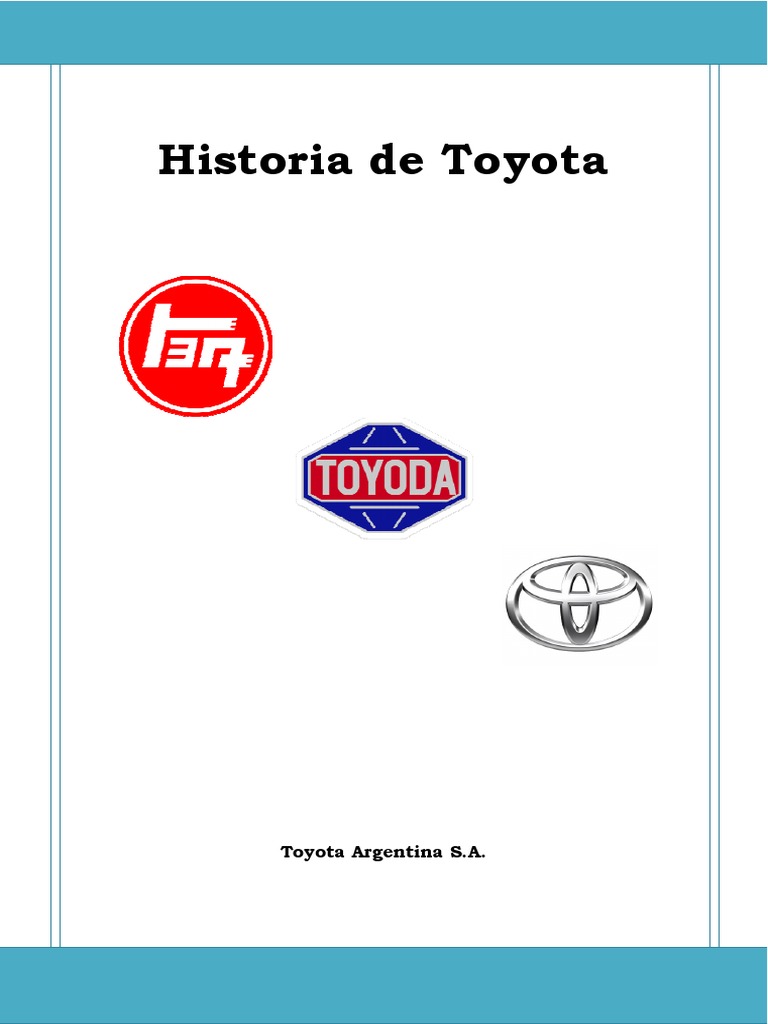 Historia de Toyota | PDF | Toyota | Concesionario de coches