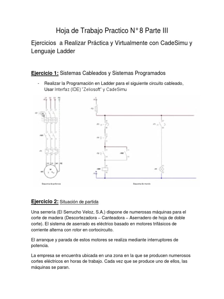 Hoja de Trabajo Practico N 8 PLC Parte III | Descargar gratis PDF | Controlador lógico ...