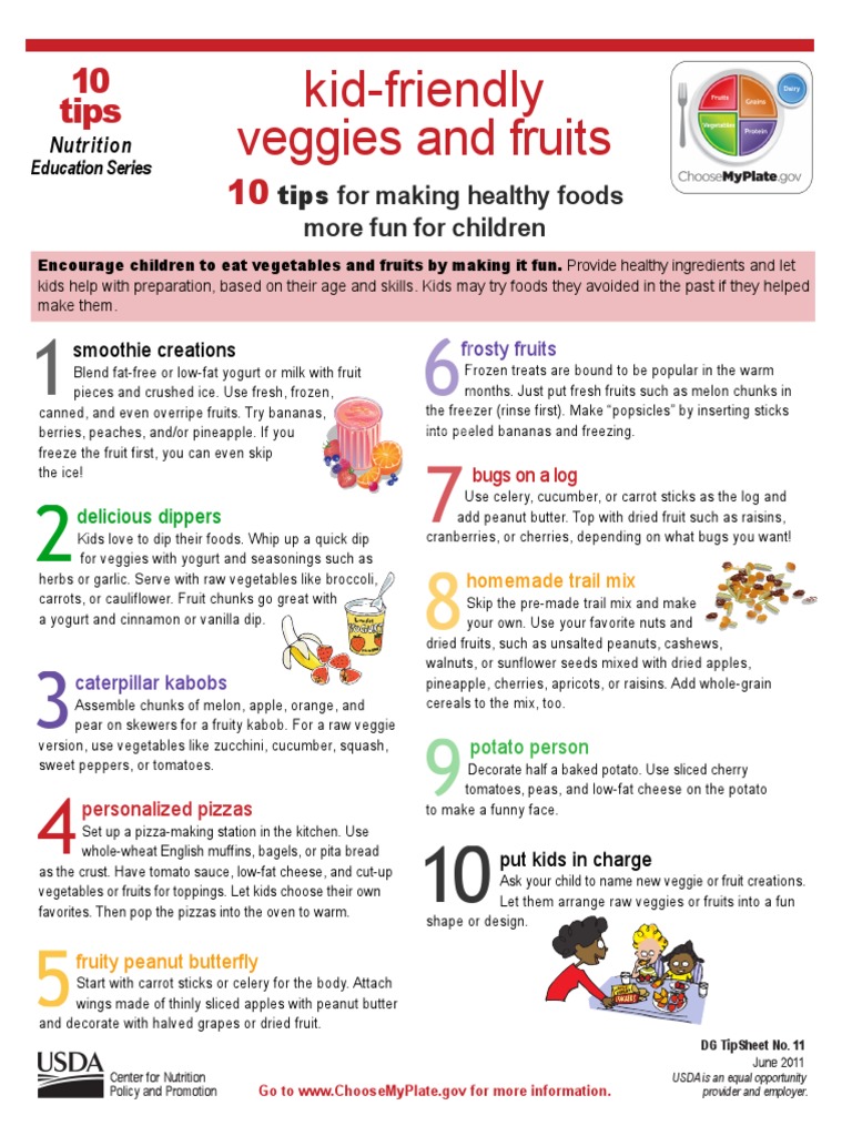 Kid Friendly Veggies and Fruits PDF | PDF | Fruit | Vegetables