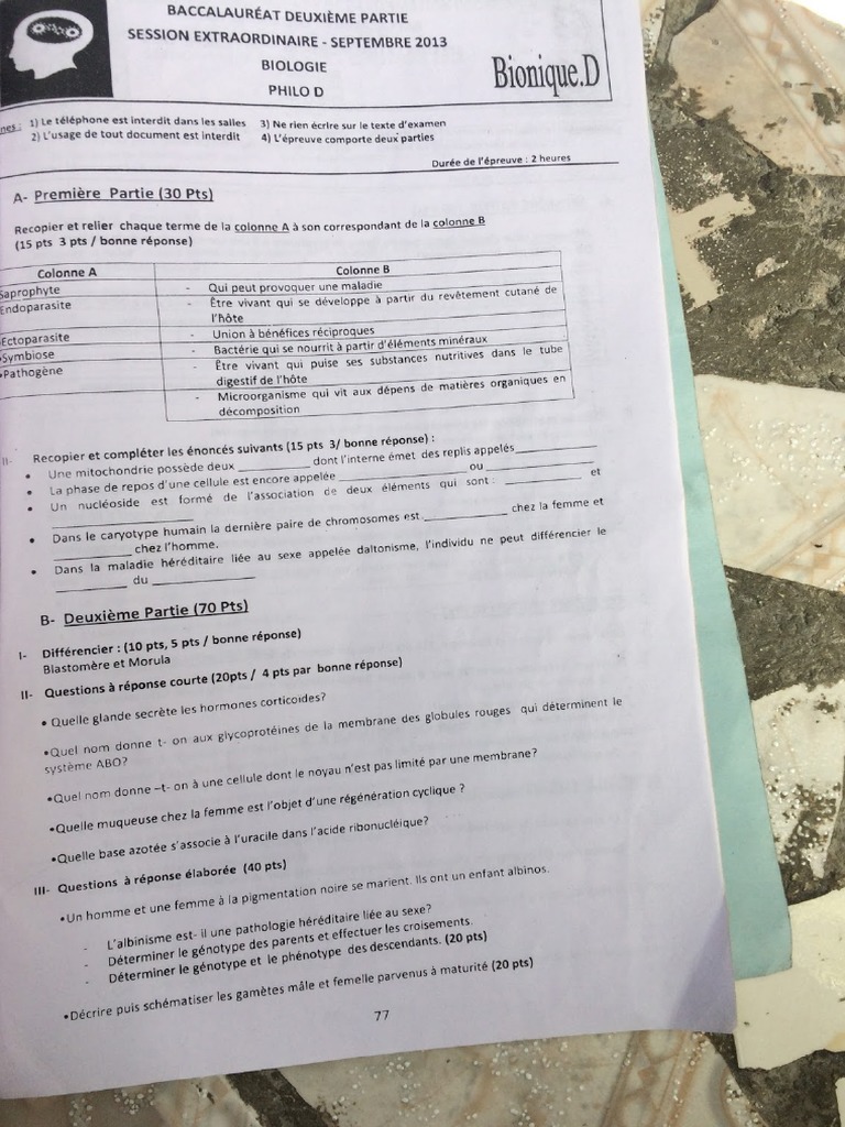 Biologie 6 | PDF