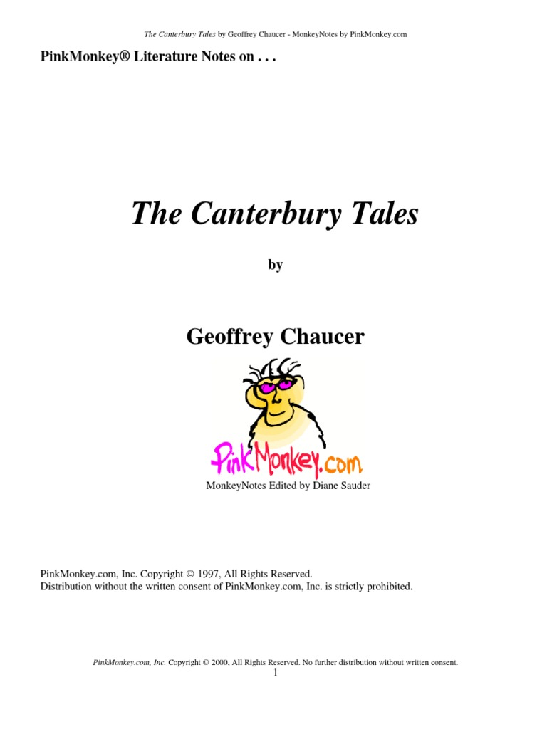 Canterbury Tales Analysis | PDF | The Canterbury Tales | Geoffrey Chaucer