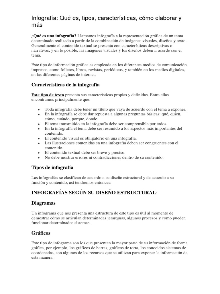 TEXTO INFOGRÁFICO | PDF | Ligero | Infografia