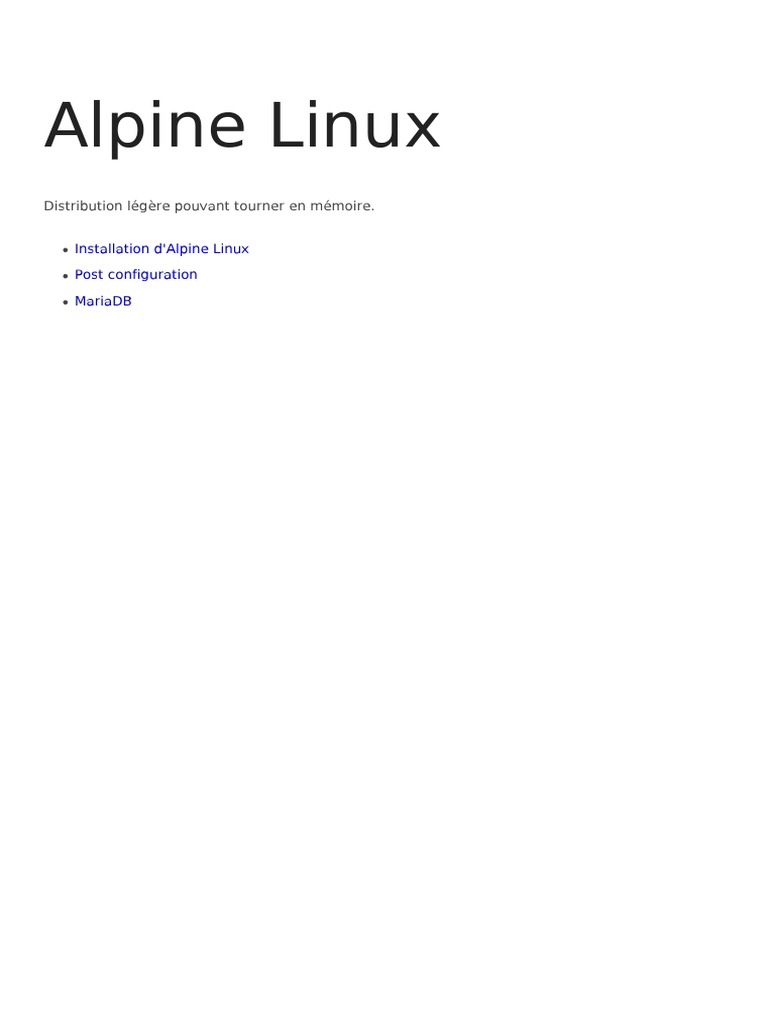 Alpine Linux | PDF | Superuser | Password