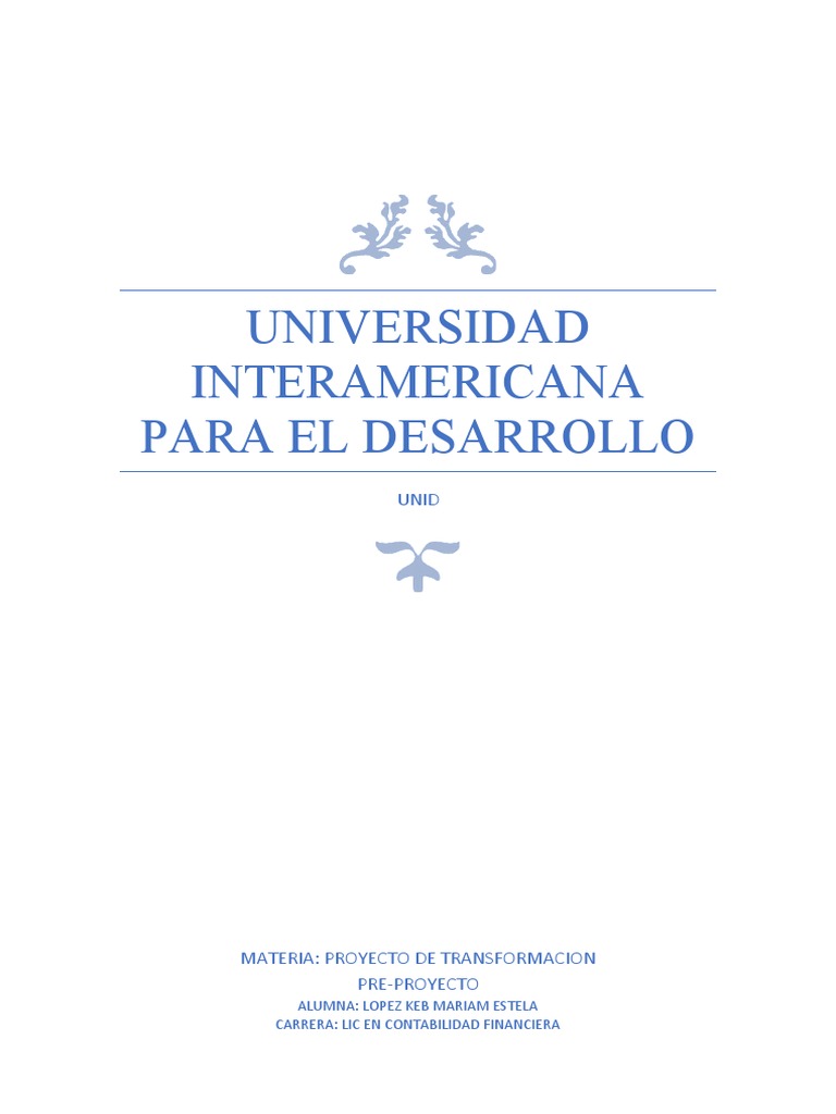 Proyecto de Transformación UNID | PDF | Marketing | Mercado (economía)