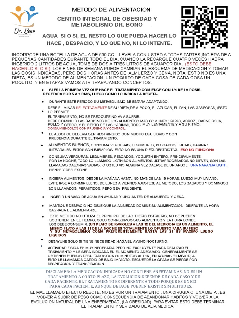 Metodo DR - Bono QR Completo | PDF | Dieta | Alimentos