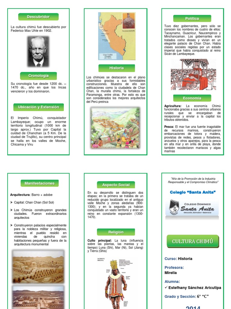 Triptico Cultura Chimu | PDF
