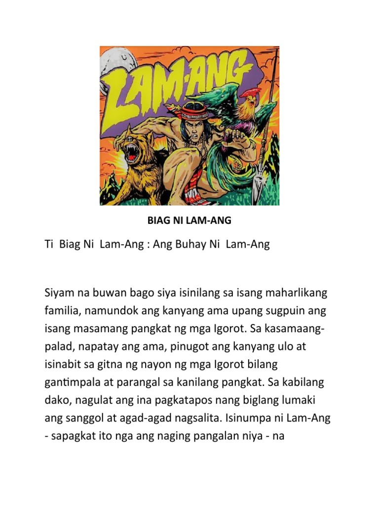 BIAG NI LAM-ANG-WPS Office | PDF