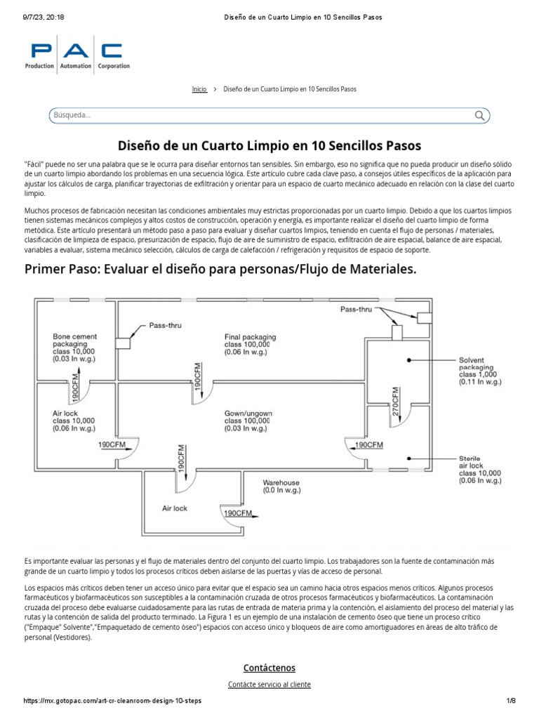 Diseño de Un Cuarto Limpio en 10 Sencillos Pasos | PDF | Humedad ...