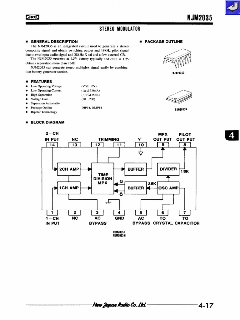 njm2035 stereo coder | PDF