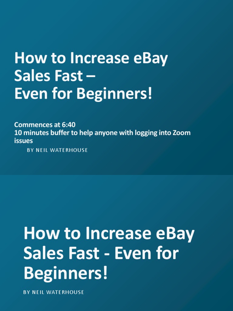 E Bay | PDF | E Bay | Sales