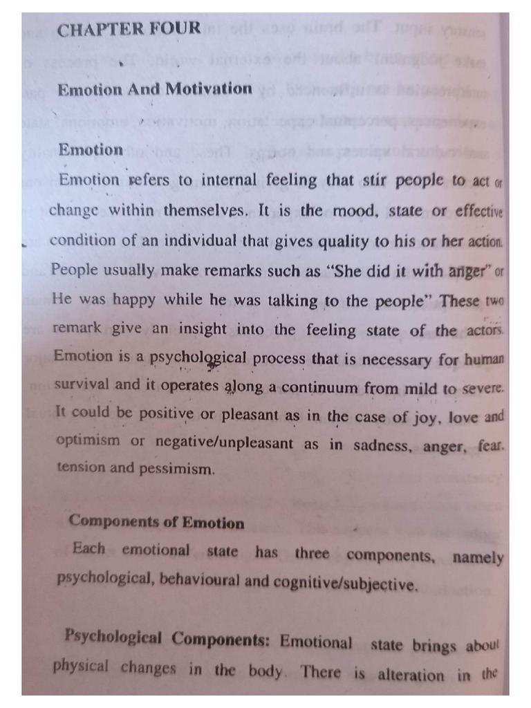 Emotion and Motivation Psycho 101 | PDF