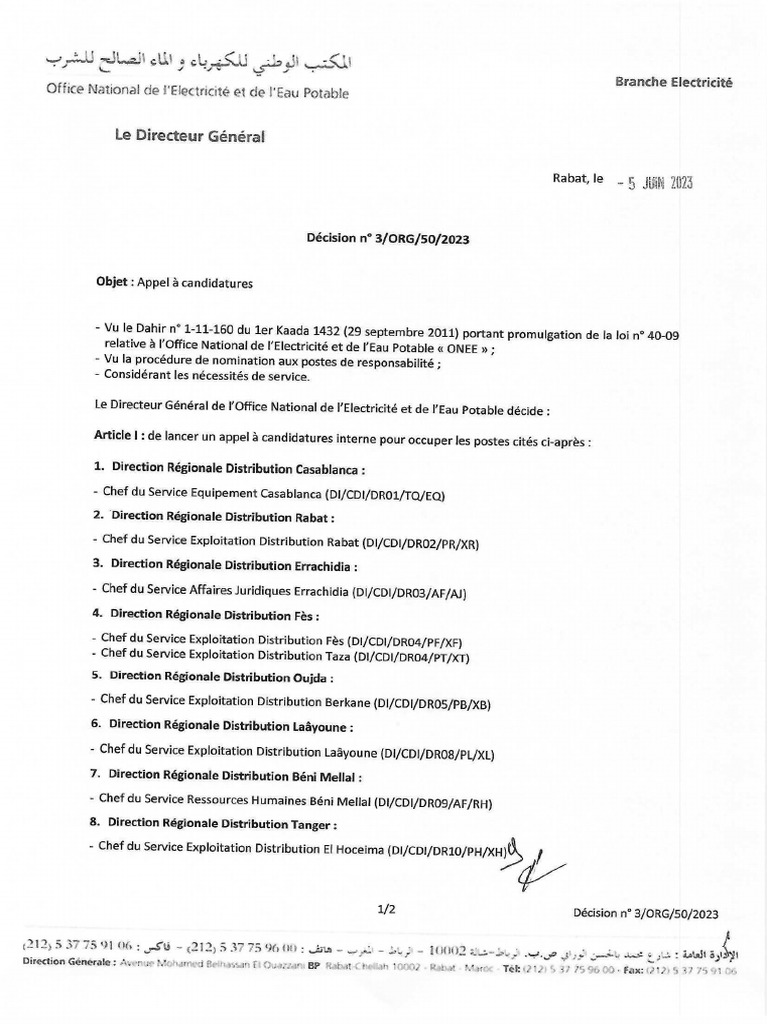 Décision - 3 ORG 50 2023 | PDF