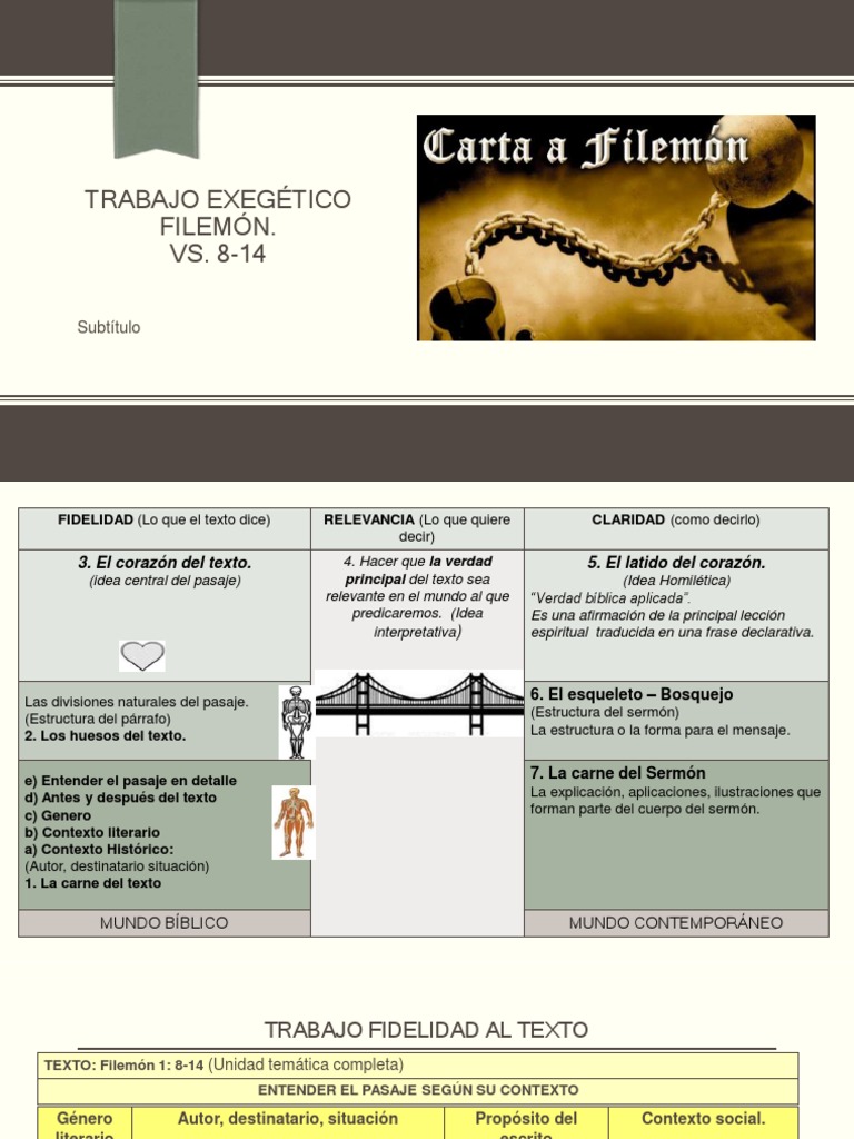 Intercesión en la Carta a Filemón | PDF | Pablo el apóstol | Epístola a ...