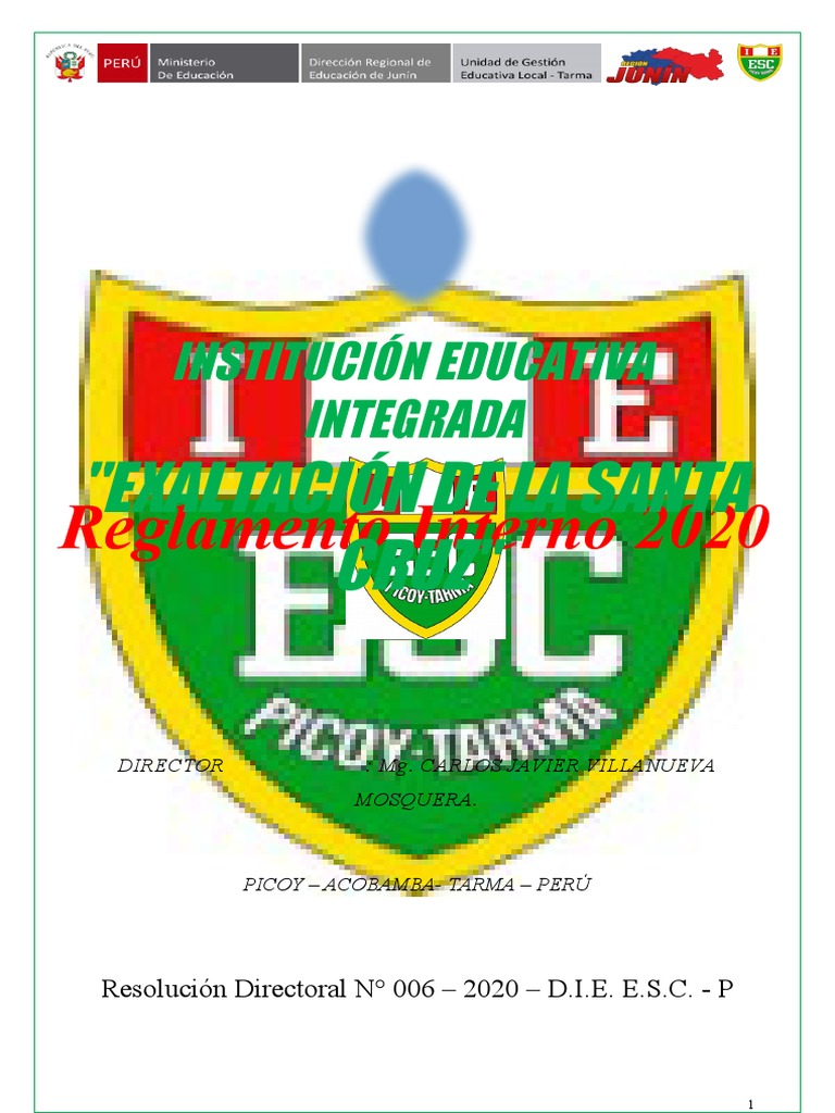 Rin I.E.I. Esc - Picoy 2020 | PDF | Maestros | Evaluación