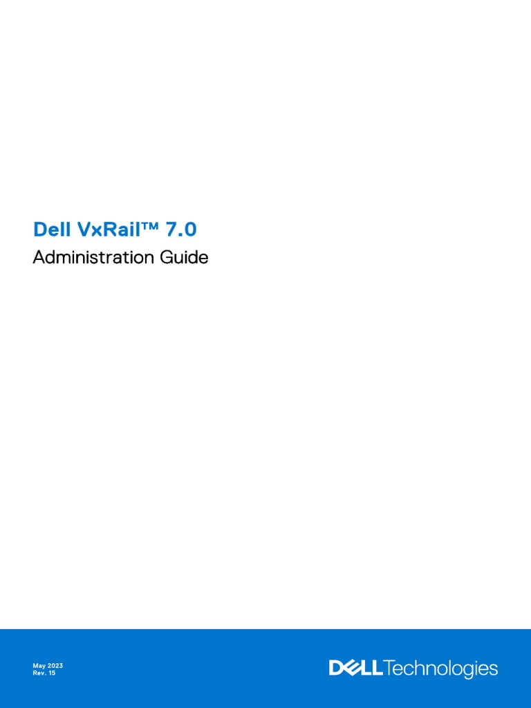 Vxrail 70 Adminguide | PDF | Computer Cluster | Computer Network Vxrail 70 Adminguide | PDF | Computer Cluster | Computer Network