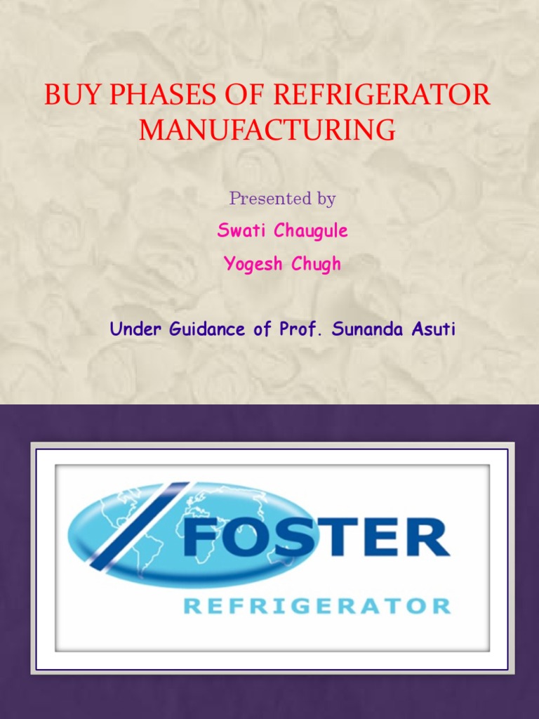 Bypass of Refrigerator Manufacturing | PDF | Refrigerator | Air ...