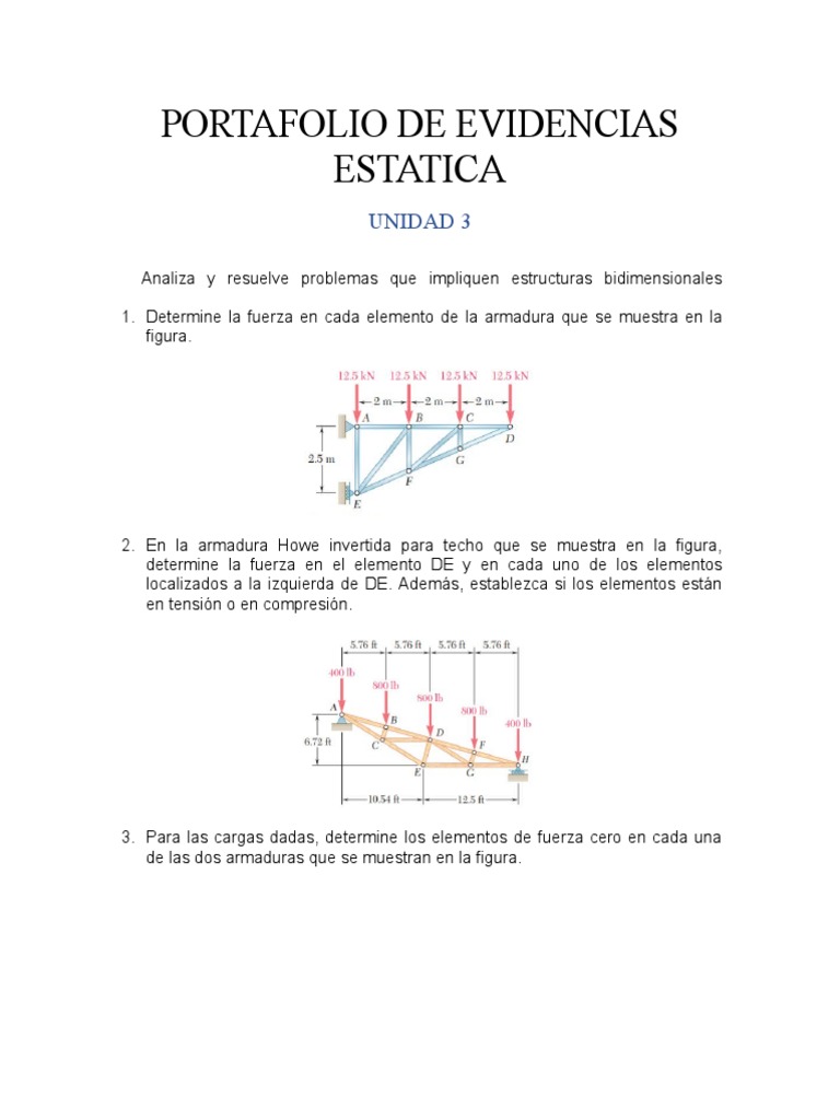 Actividad Integradora 3 Estatica | PDF | Fricción | Fuerza
