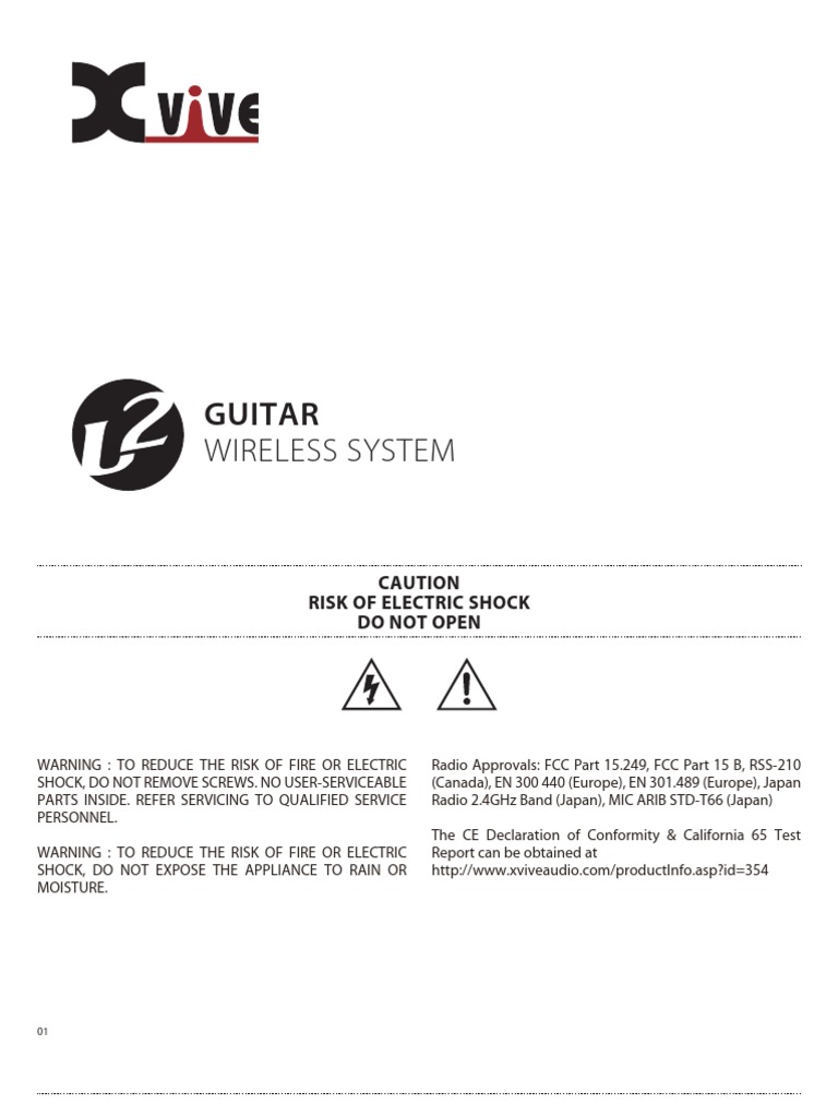 Xvive U2 MANUAL EN V31 2022-01-25 | PDF | Electromagnetic Interference ...