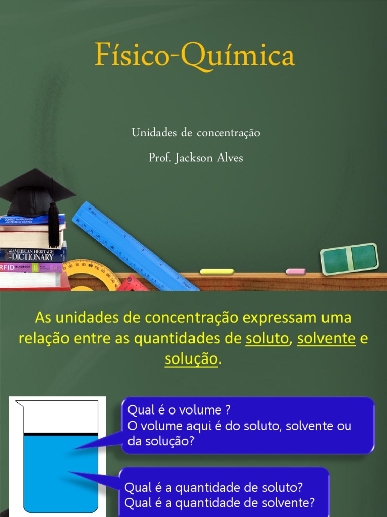 Fsico-Qumica - Unidades de Concentrao | PDF | Concentração | Materiais