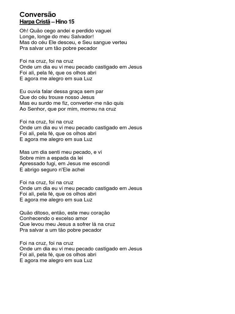 Hinos 15 e 570 Harpa | PDF