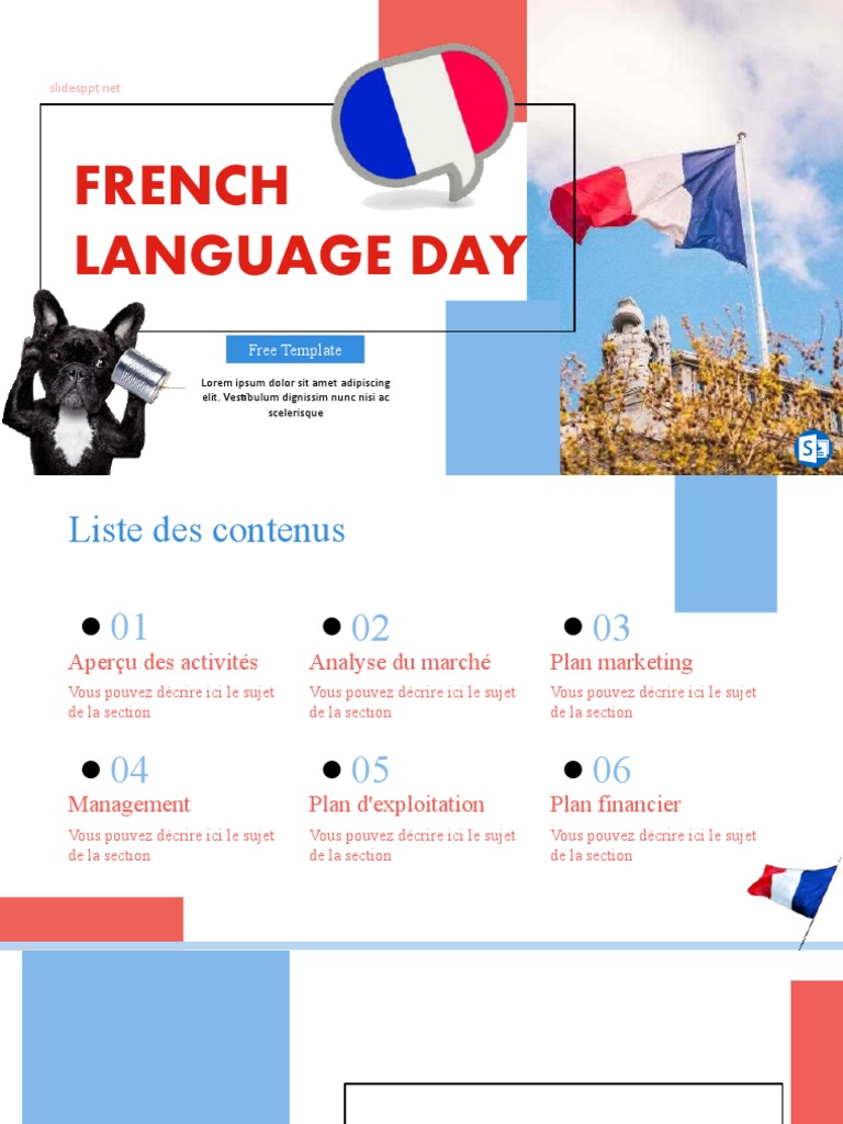 French Language Day: Free Template | PDF | Planètes | Système solaire