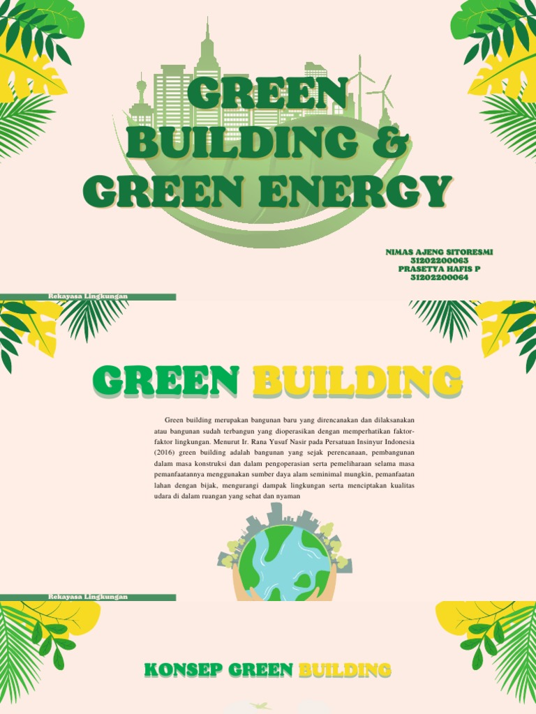 GREEN BUILDING& GREEN ENERGY | PDF
