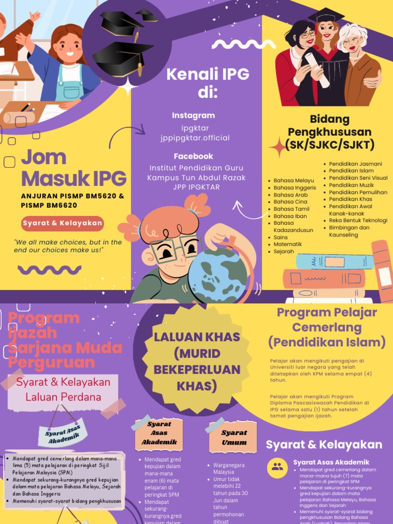 Jom Masuk Ipg Brochure | PDF