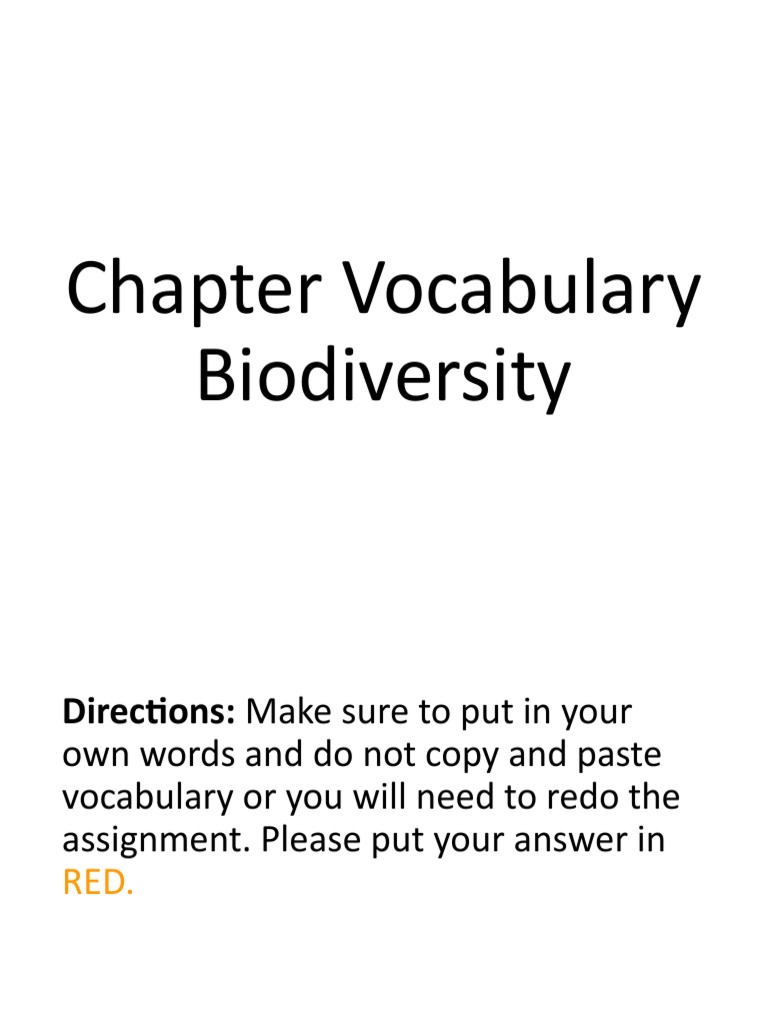 Biodiversity Vocabulary (GS Digital Version) | PDF | Ecosystem | Predation