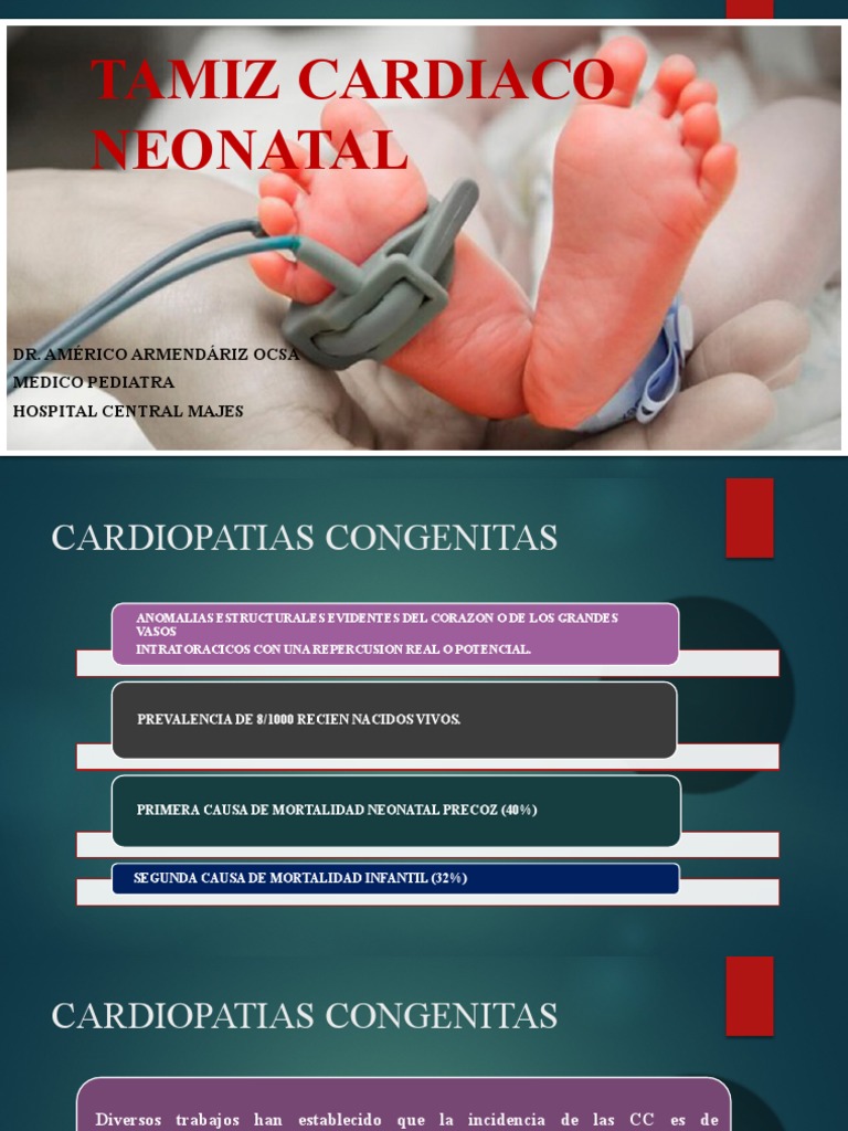 Tamiz Cardiaco Neonatal | PDF | Defecto cardiaco congenito | Corazón