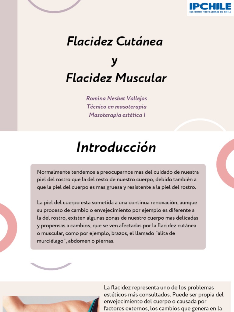 Flacidez Cutanea y Flacidez Muscular | PDF | Masaje | Músculo