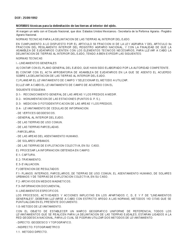 Normas Del Ran | PDF | Geodesia