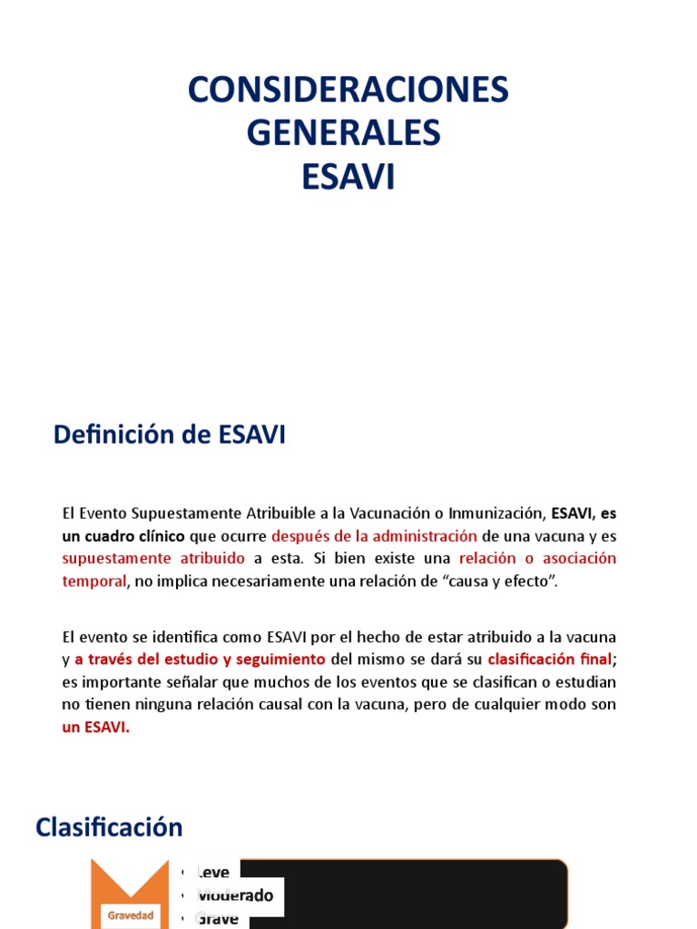 Vigilancia de ESAVI - Corta | PDF | Vacunas | Cuidado de la salud