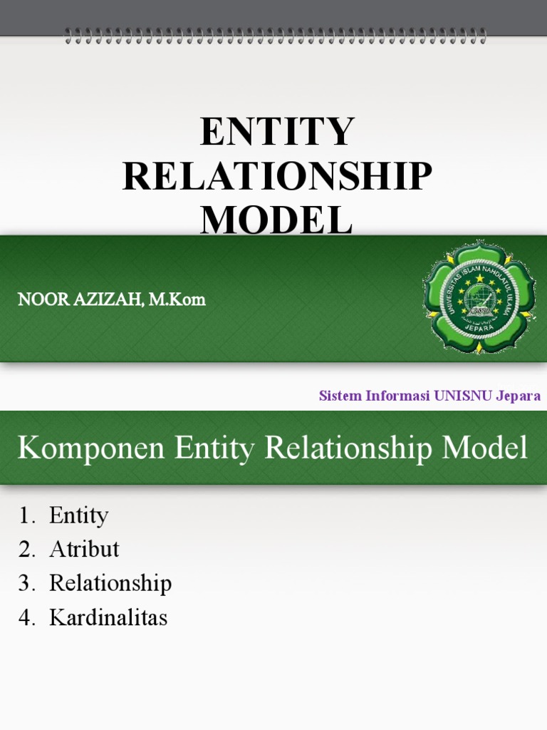 Materi 4 - Entity Relationship Model | PDF