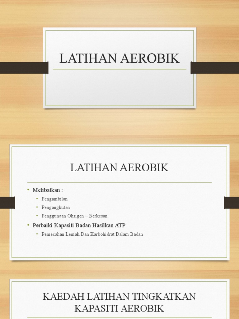 Slot 1 Latihan Aerobik | PDF