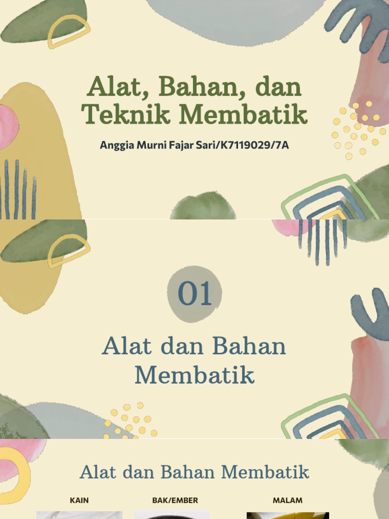 Alat dan Teknik Dasar Membatik | PDF